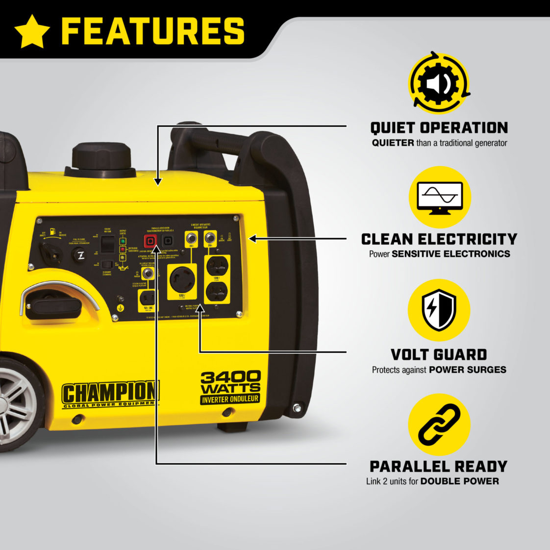 3400W Inverter - 100269 - Champion Power Equipment