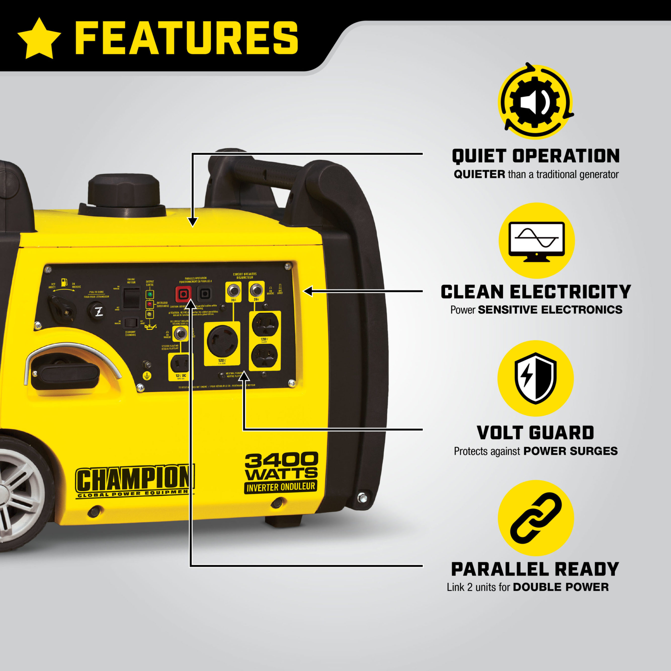 3400W Inverter - 100269 - Champion Power Equipment