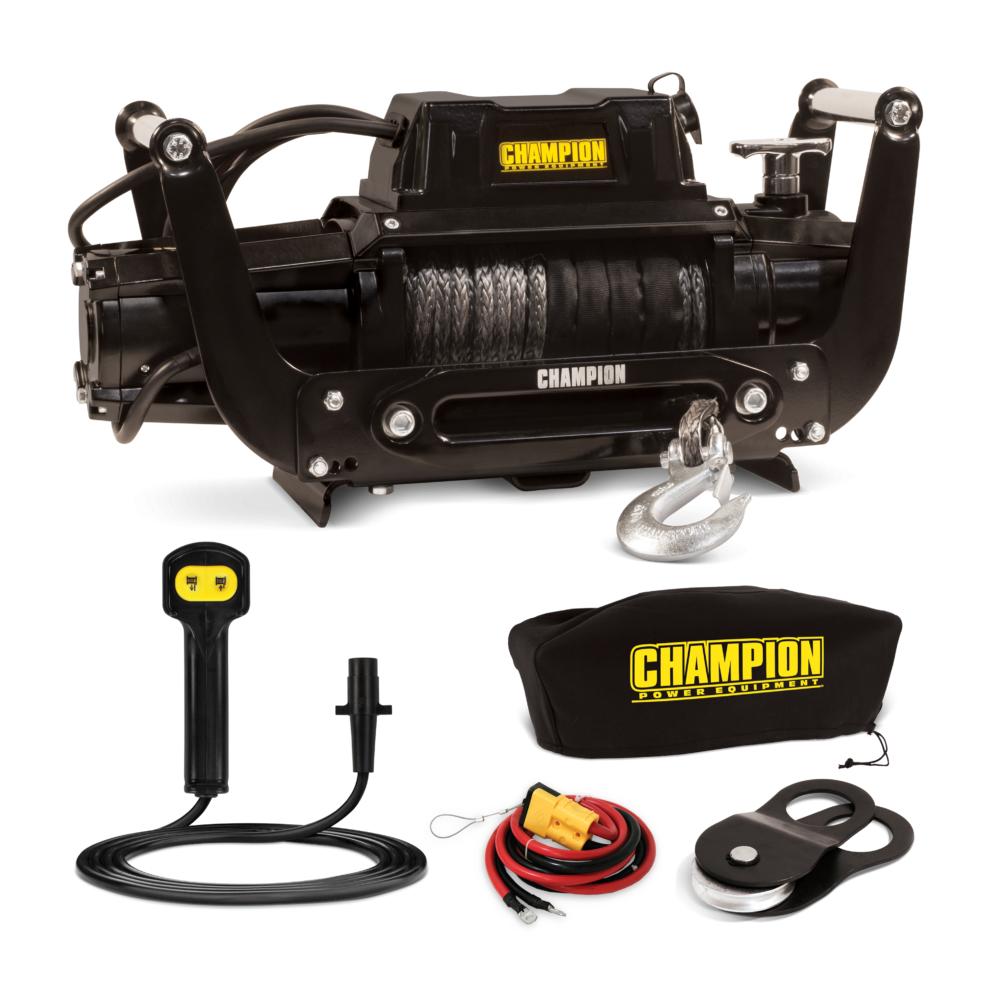 12,000-lb. Synthetic Winch Kit - Champion Power Equipment