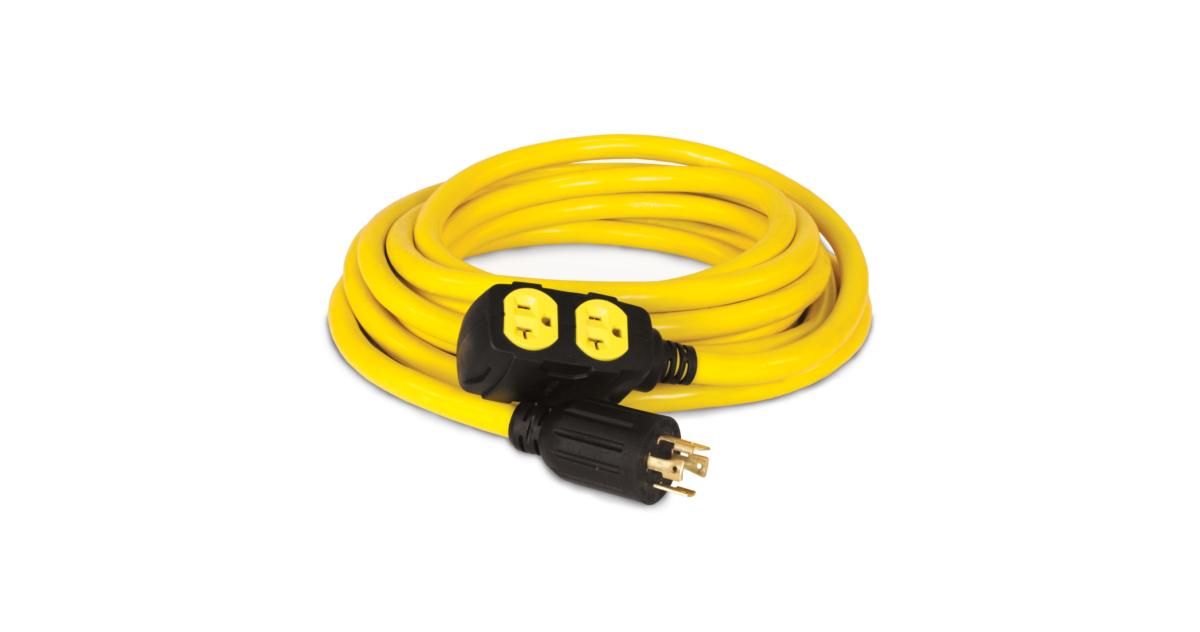 25 ft. 30A 125/250V Generator Extension Cord - 48033 - Champion Power ...