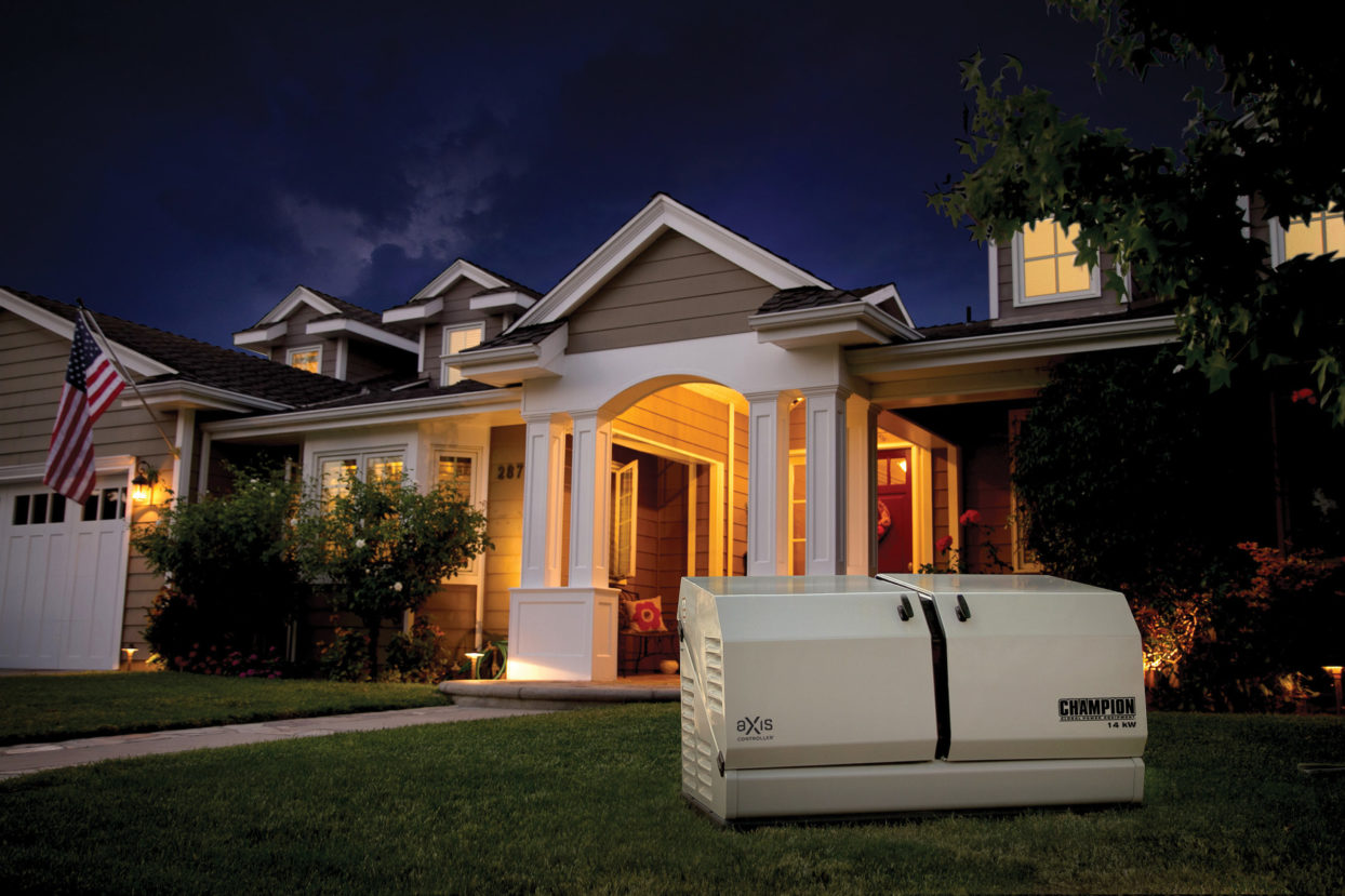 14 kW Whole House Home Standby Generator and 100A Switch with aXis ...
