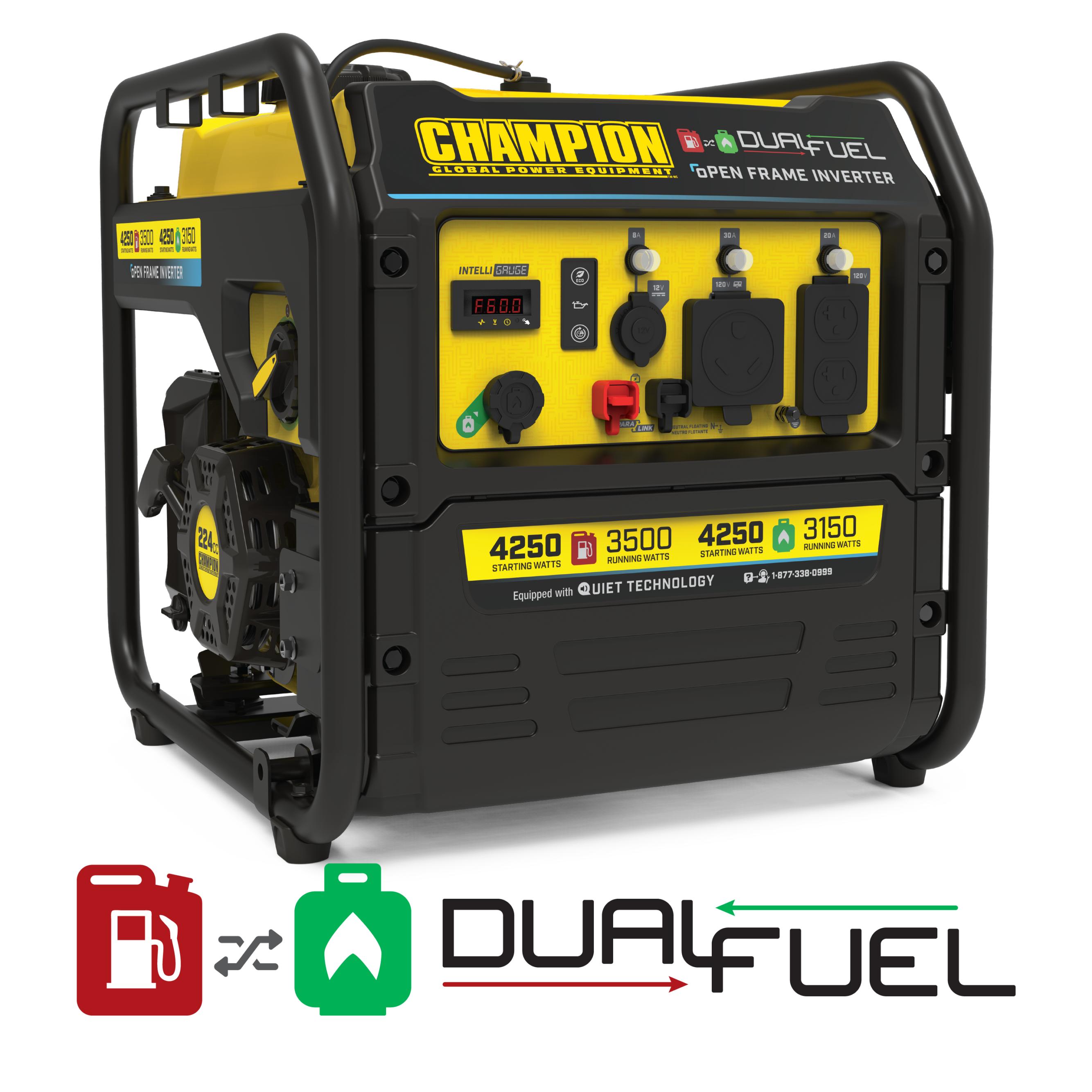 4250W Dual Fuel Open Frame Inverter - Champion Power Equipment