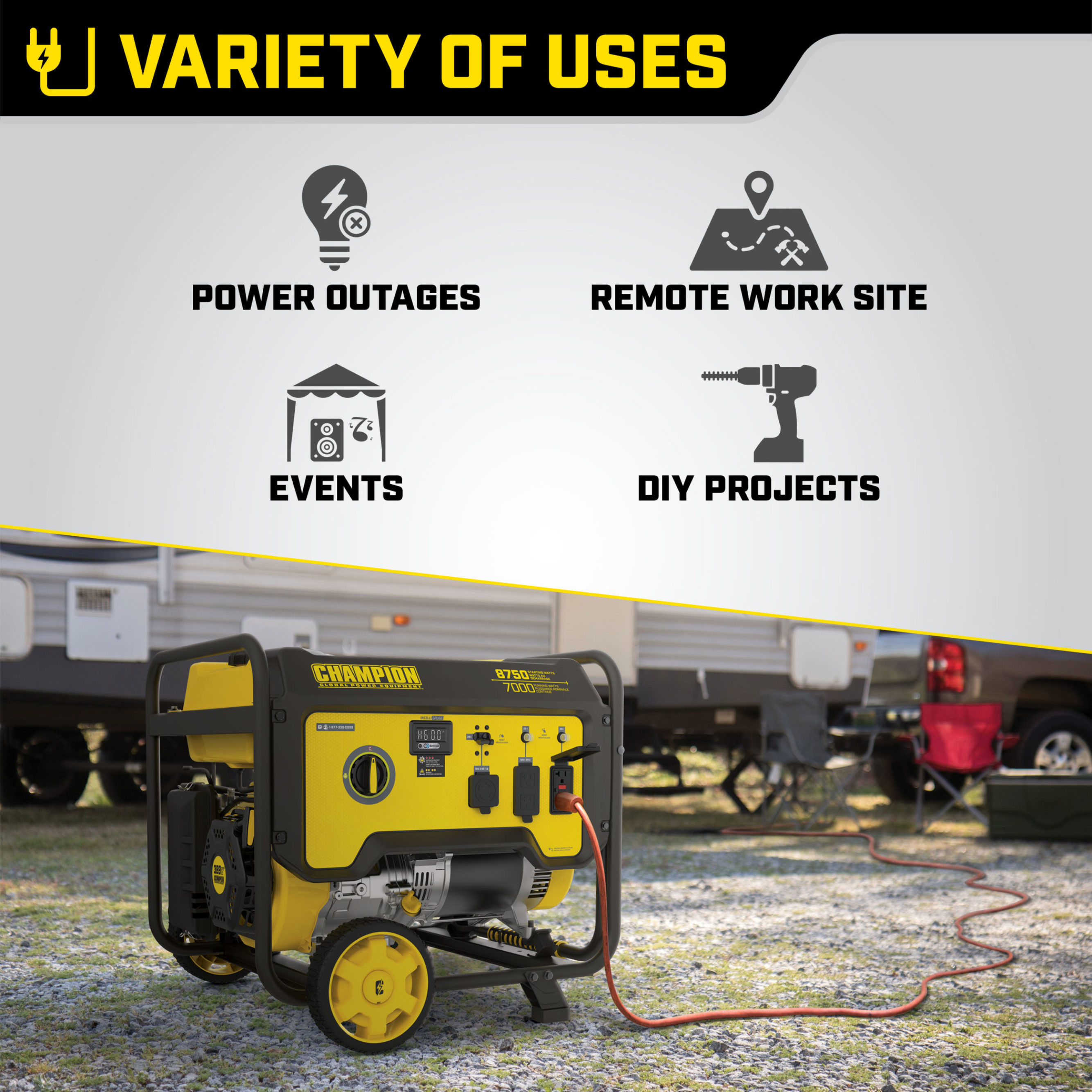 7000W Generator with CO Shield® - 201073 - Champion Power Equipment