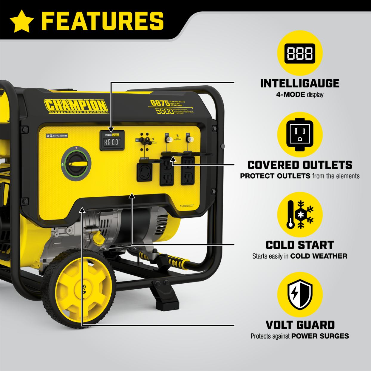 5500W Generator - 201094 - Champion Power Equipment