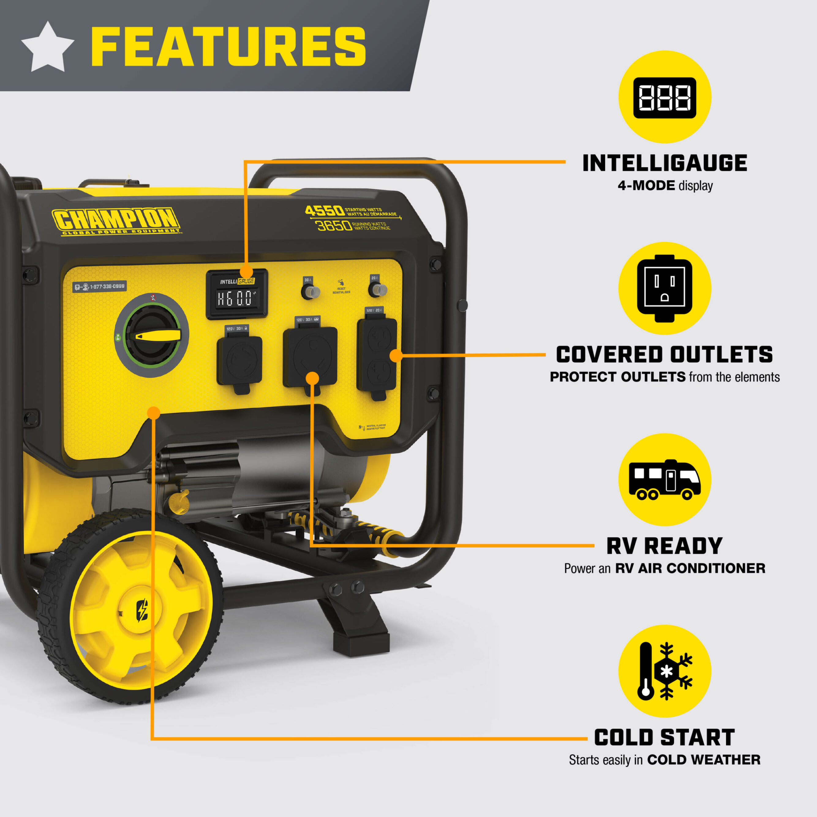 3650W Generator - 201070 - Champion Power Equipment