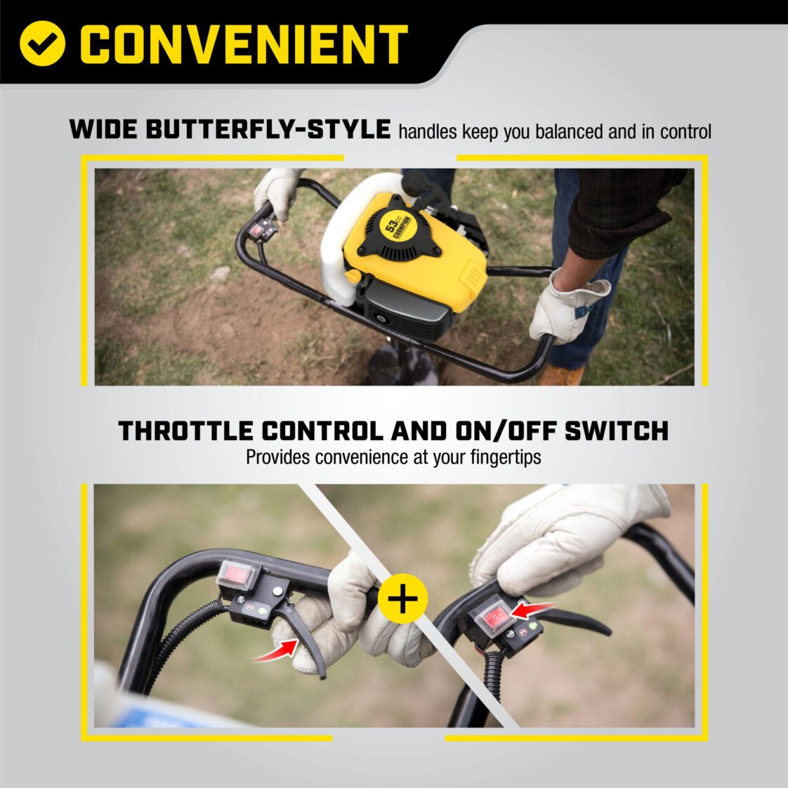 53 cc 4-Cycle Auger - 201092 - Champion Power Equipment