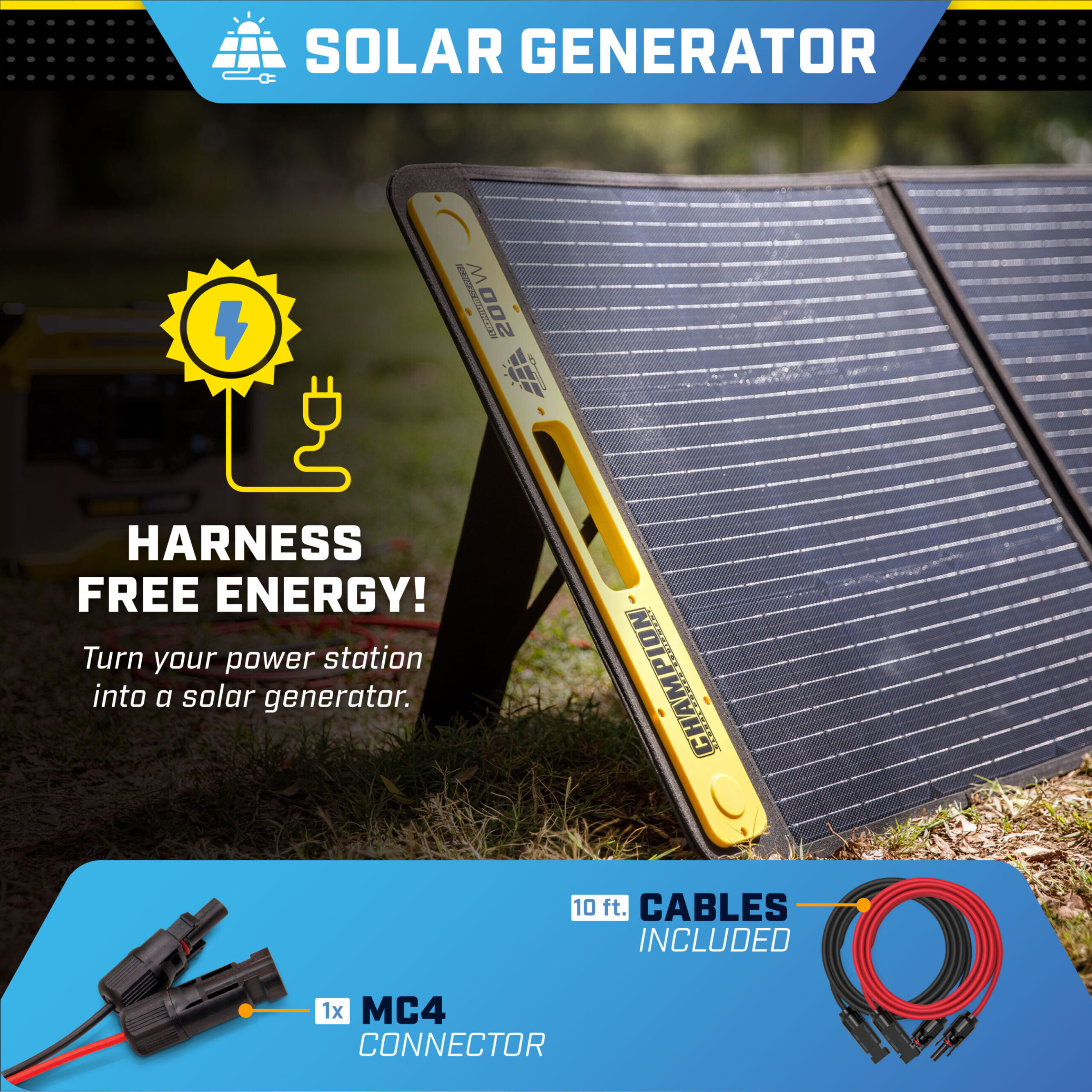 200W Solar Panel - 201247 - Champion Power Equipment