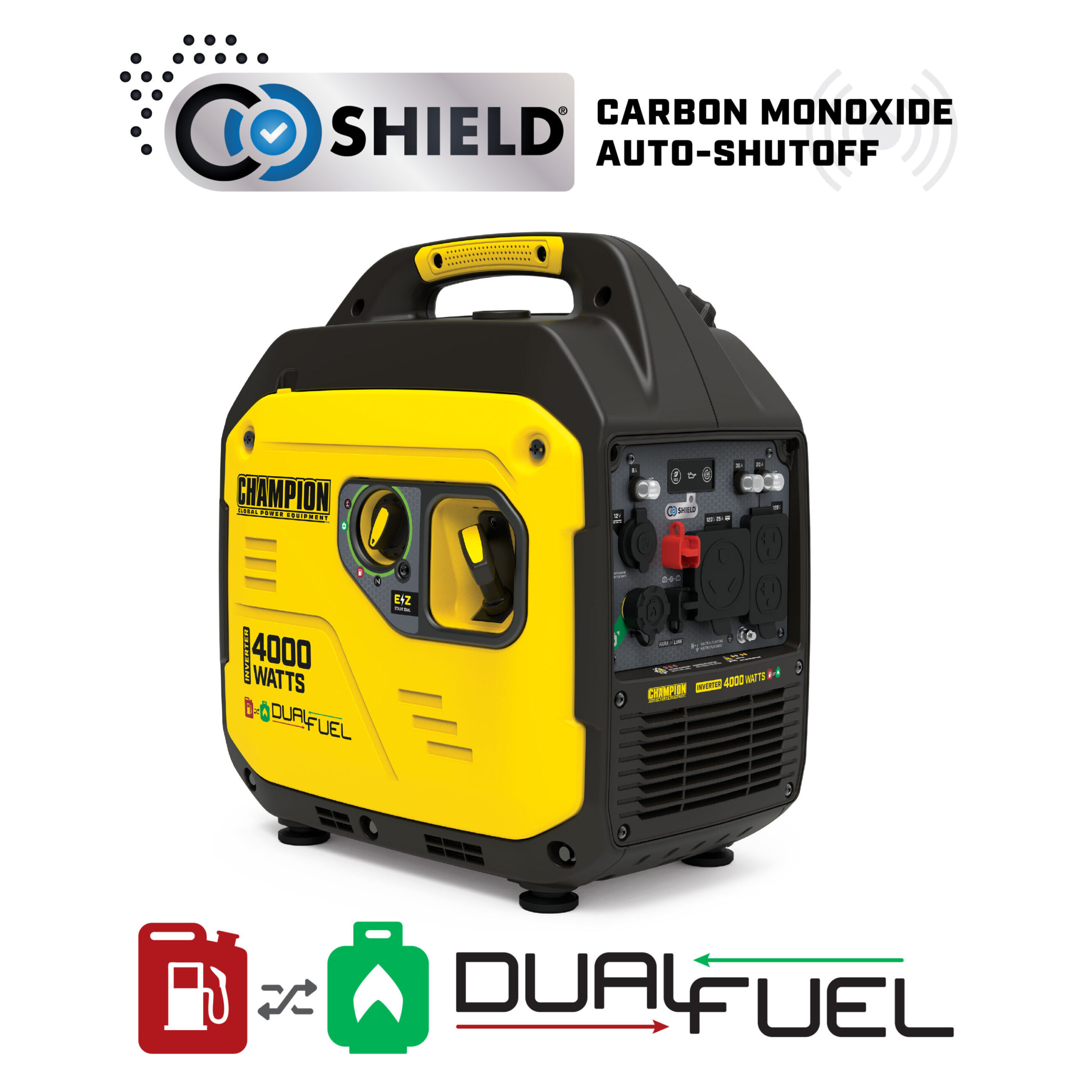 4000W Dual Fuel Inverter with CO Shield® - Champion Power Equipment