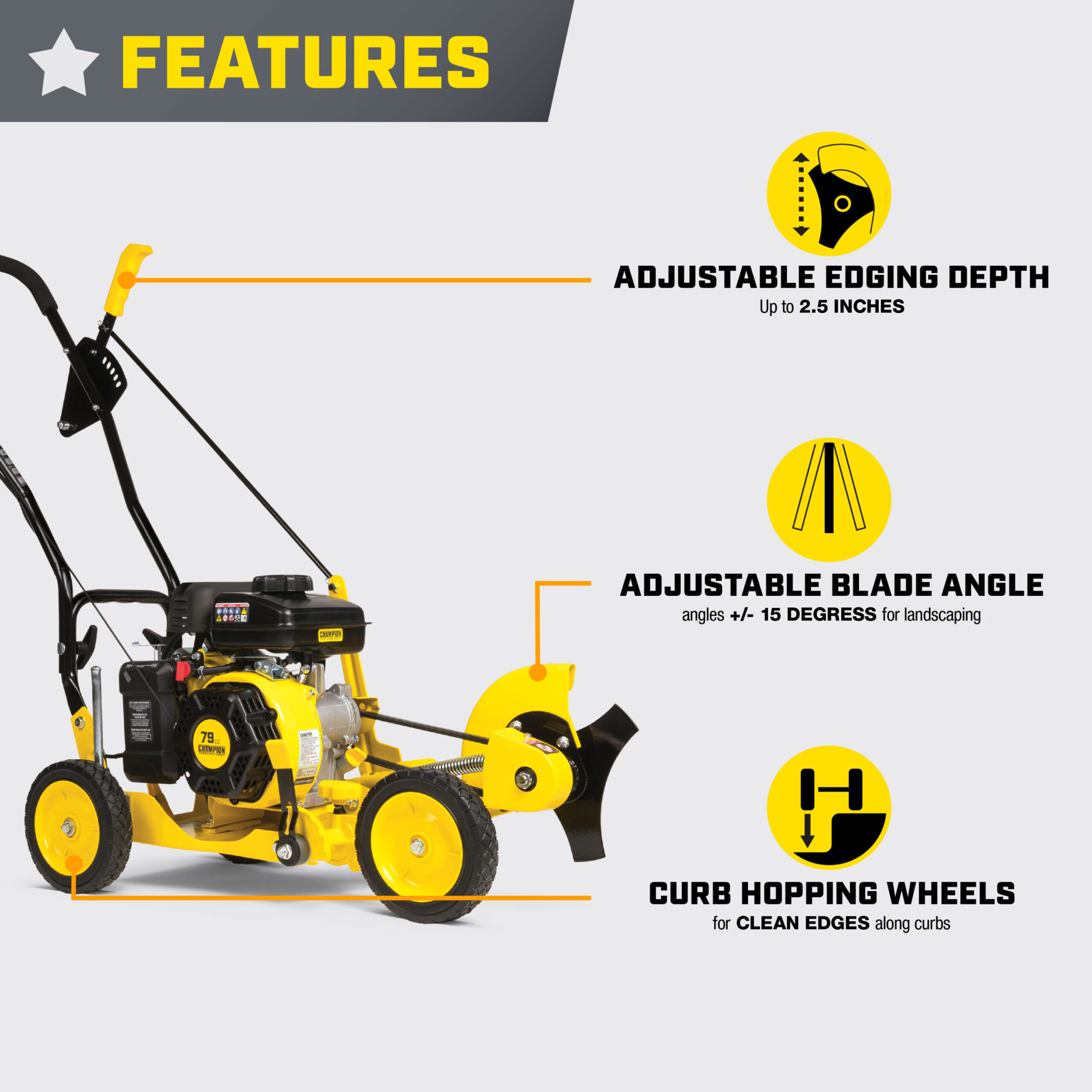 79cc Walk Behind Lawn Edger - 201465 - Champion Power Equipment