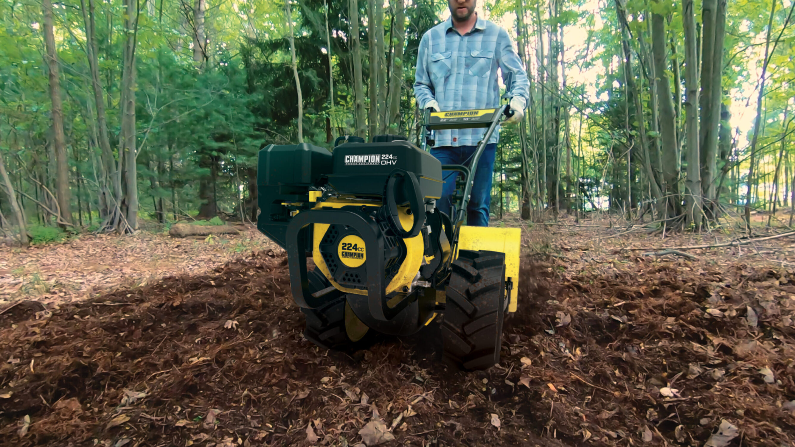 22 in. Rear Tine Tiller - 201098 - Champion Power Equipment