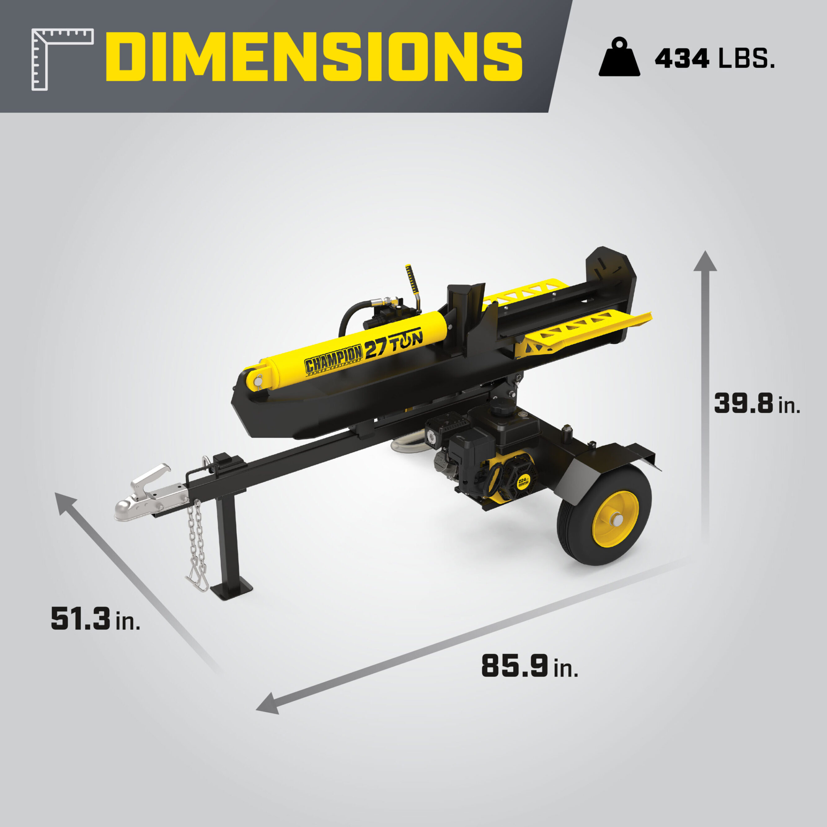 27-Ton Log Splitter - Champion Power Equipment