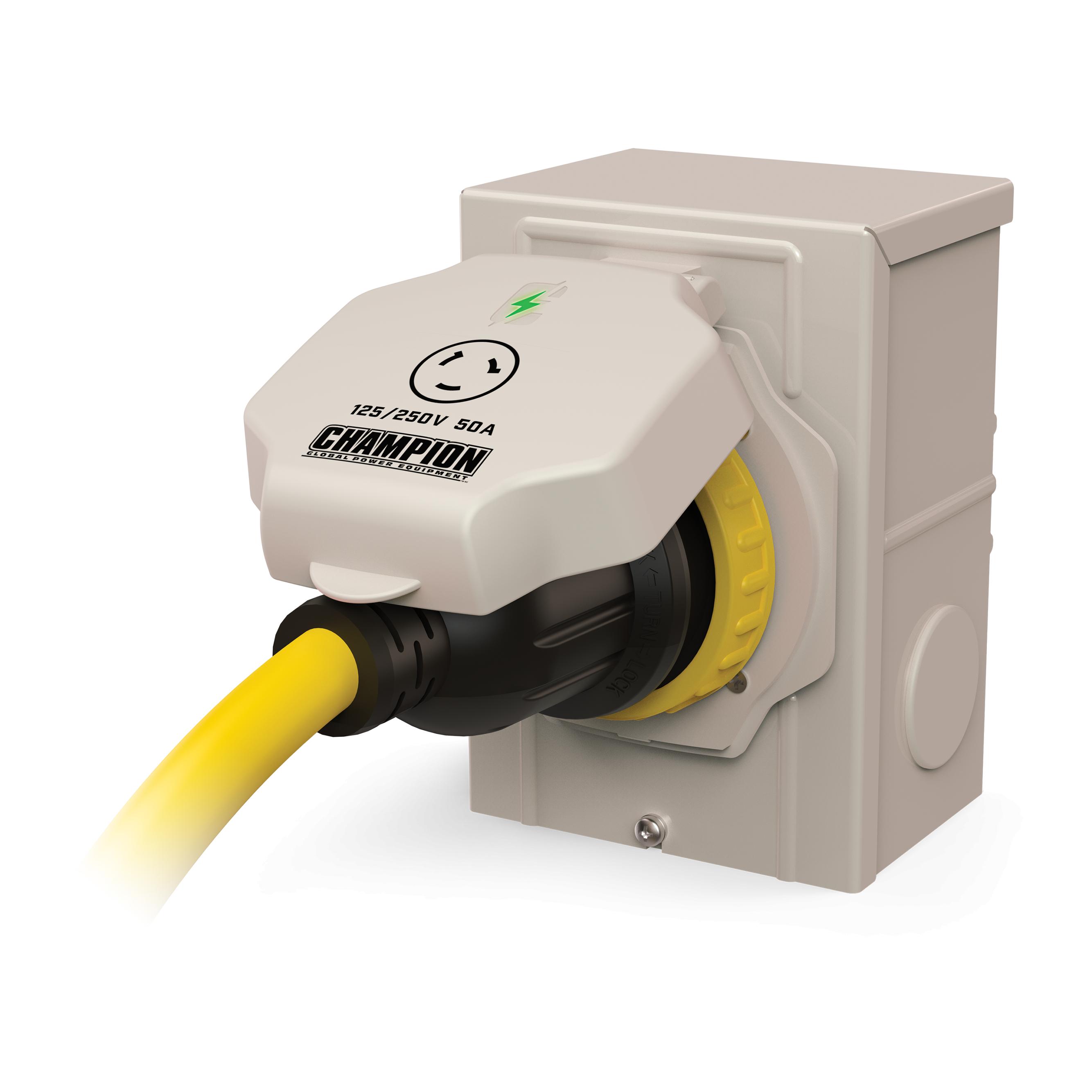 50-Amp Power Inlet Box - 201461 - Champion Power Equipment