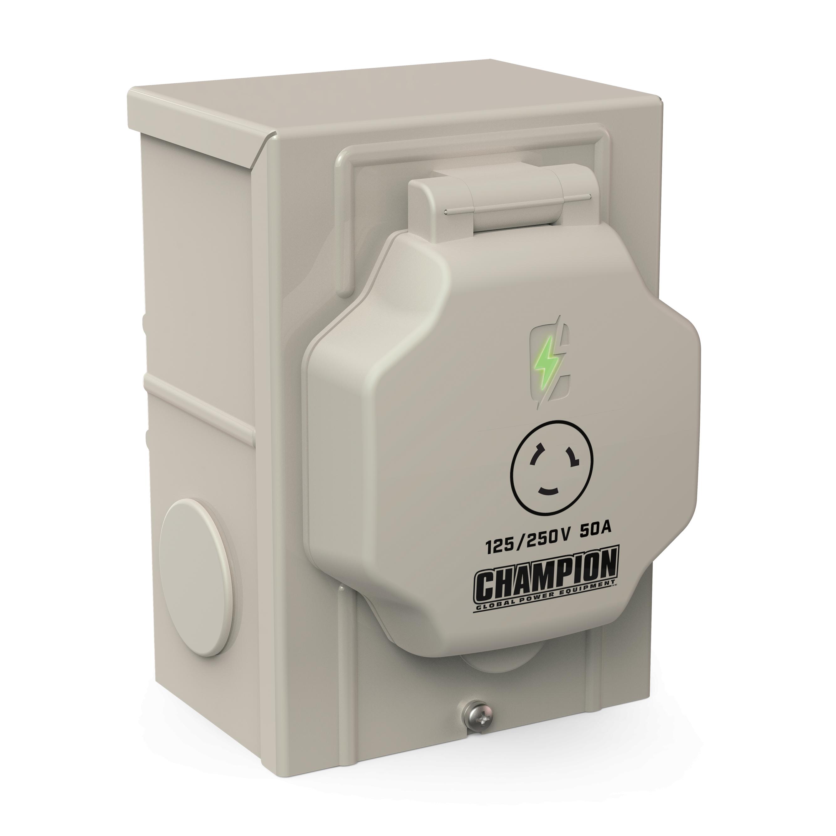 50-Amp Power Inlet Box - 201461 - Champion Power Equipment